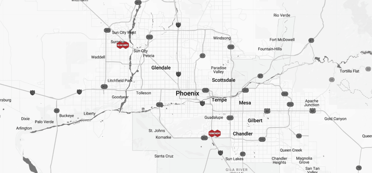 Rinchem | Location of Surprise, Arizona Chemical Warehouse