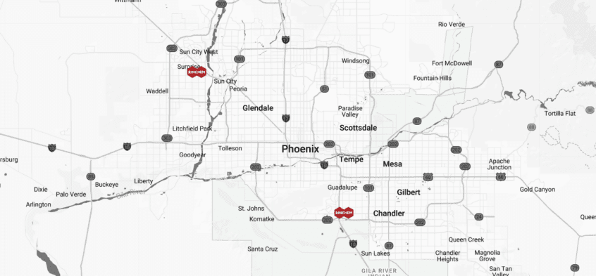 Rinchem | Location of Surprise, Arizona Chemical Warehouse